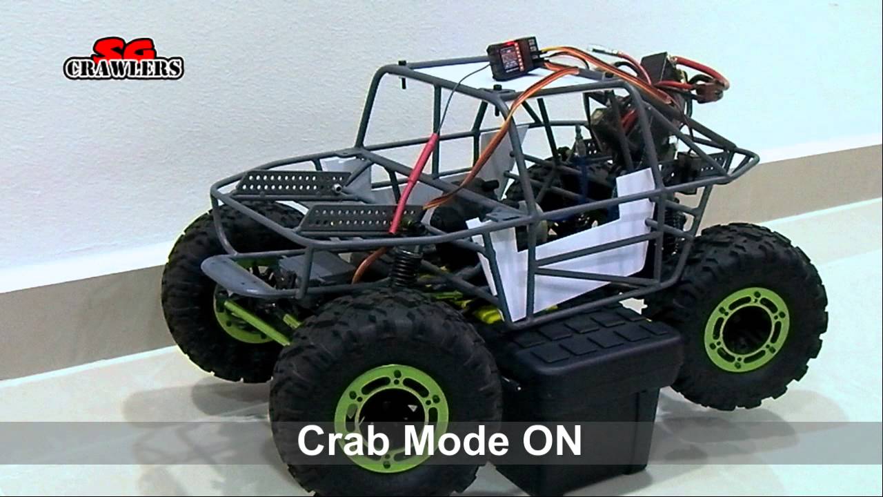 RC Scorpion 4x4 Project - 4 wheel steering Demo - Low Cost GT3B PSX ...