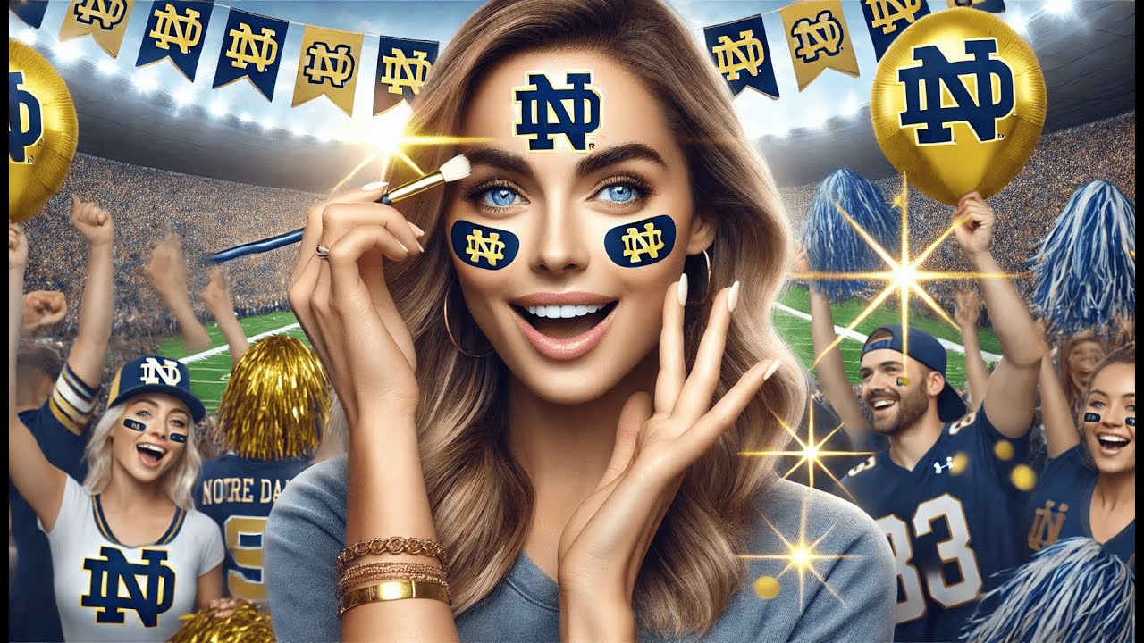 🍀 Notre Dame Fighting Irish Decals and Stickers | Best Notre Dame Face ...