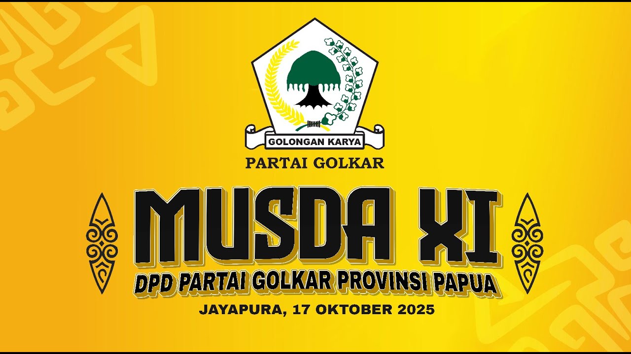 MUSDA XI DPD PARTAI GOLKAR PROVINSI PAPUA - YouTube