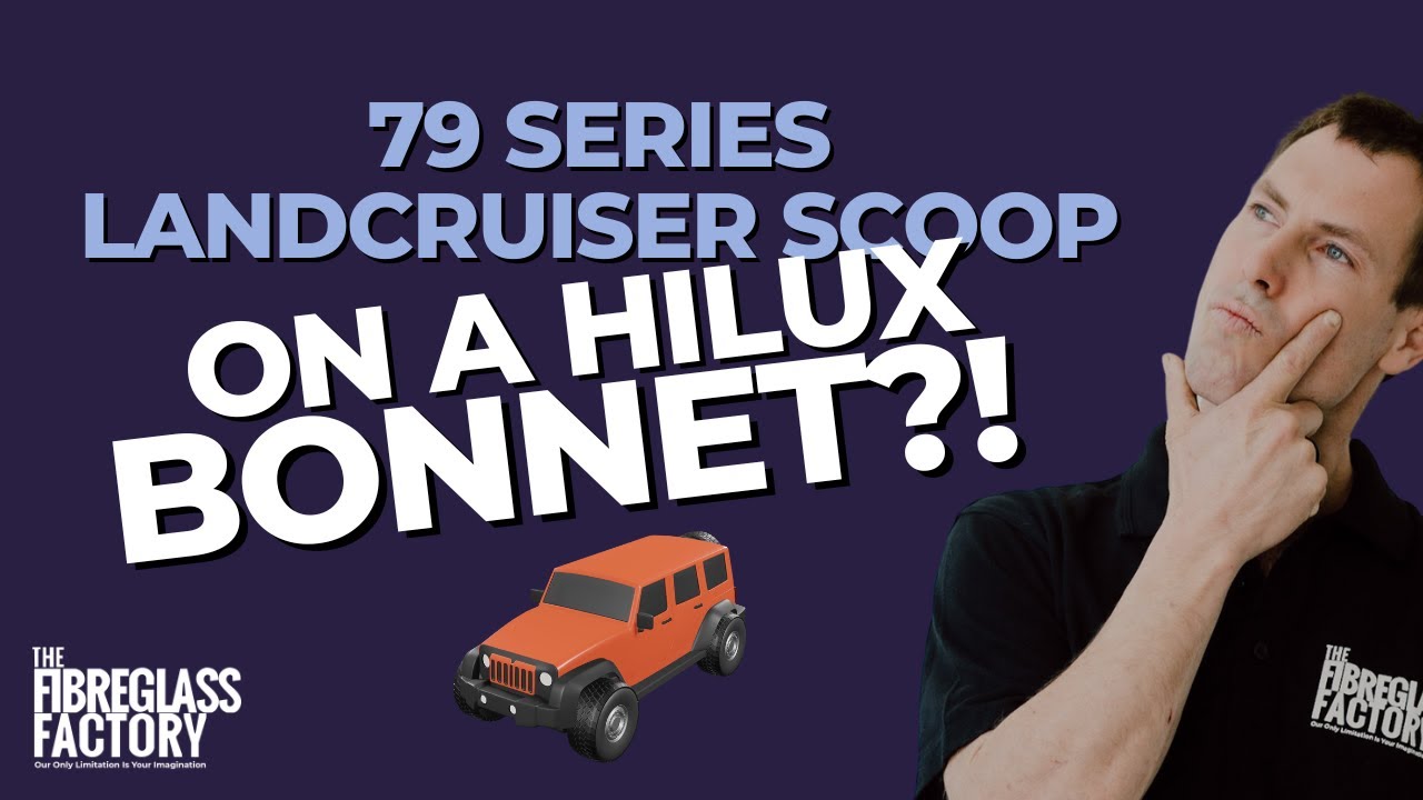 Fitting 79 Series Landcruiser Scoop To A Hilux Bonnet - YouTube