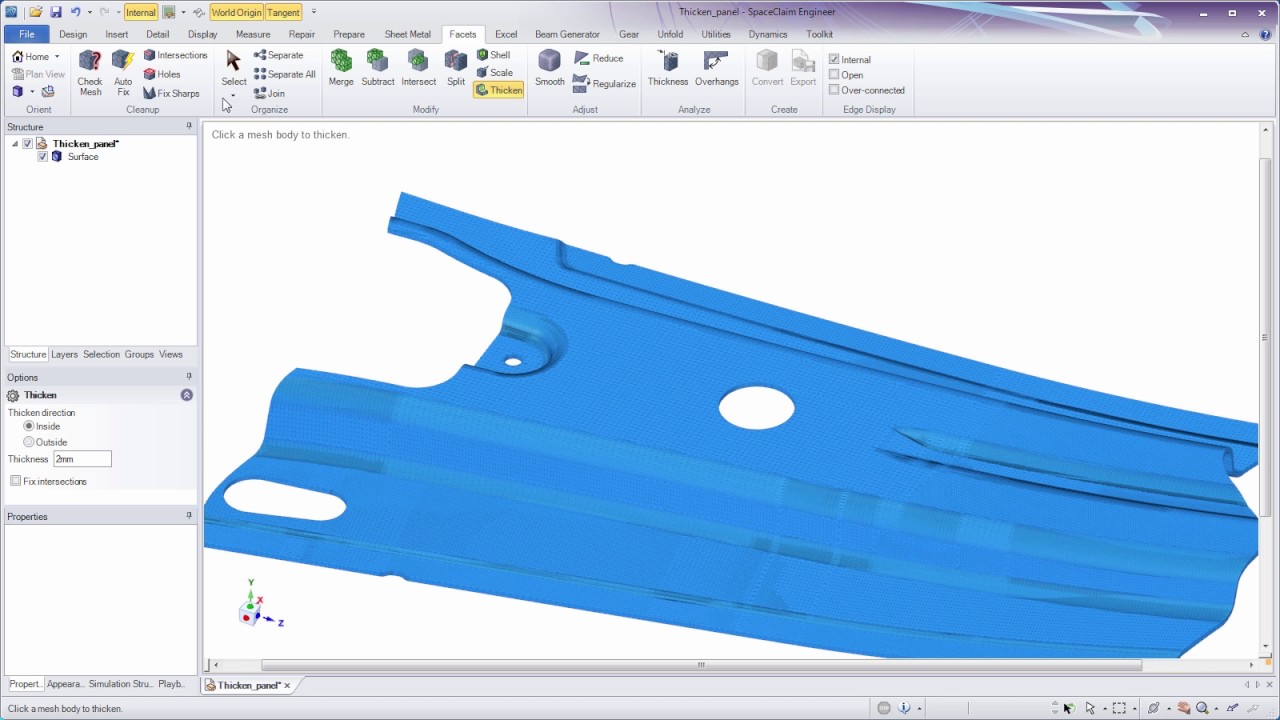 Thickening STL Files for 3DP - YouTube