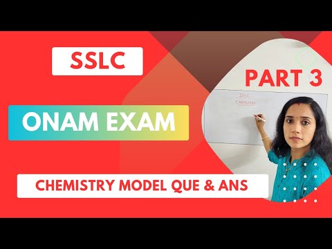 SSLC Onam Model Exam Questions & Answers | Chemistry | Part 3 - YouTube