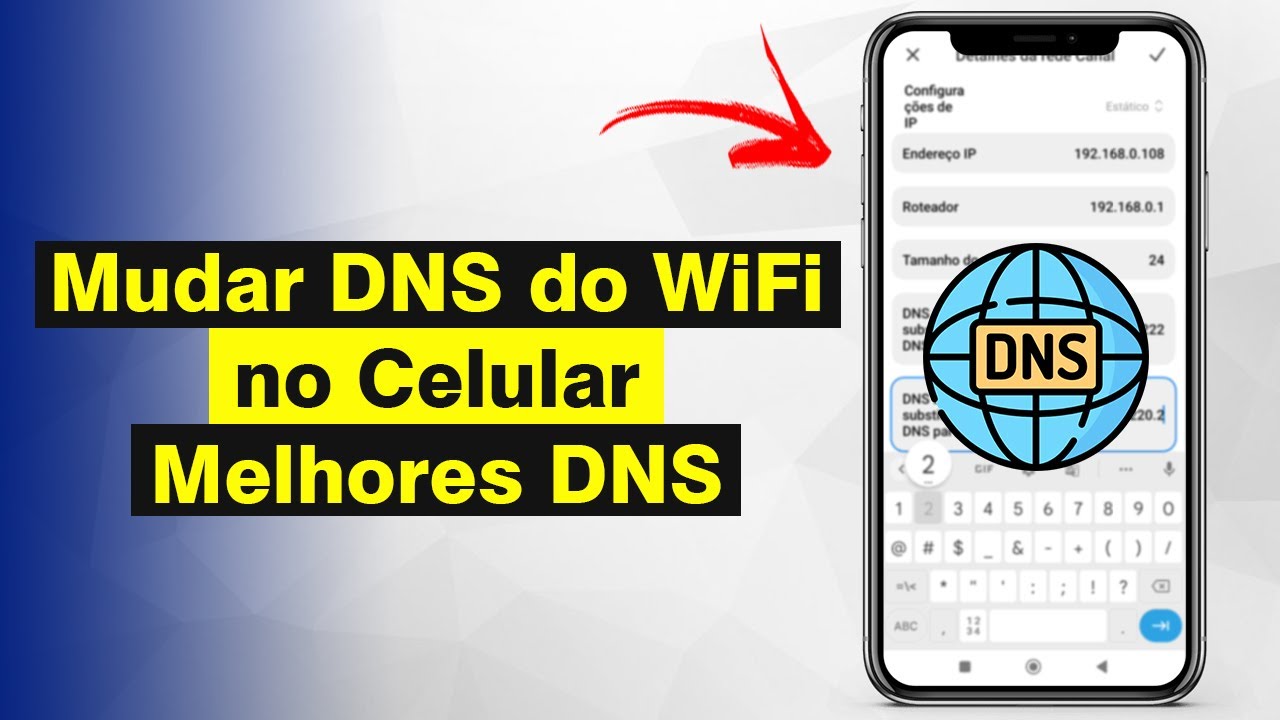 Como Mudar DNS do WiFi no Celular | Melhor DNS - YouTube