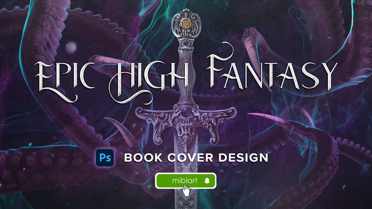 Epic High Fantasy Book Cover Design for Indie Authors | Photoshop Speed ...