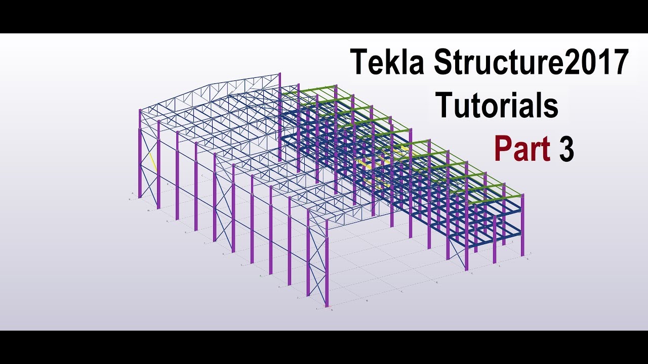 Tekla Structure 2017 Part 3 Drawing Connections in Truss - YouTube