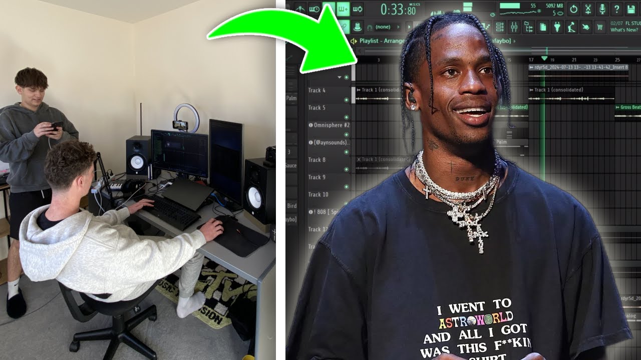 Cooking Up A DARK Sample & Beat For TRAVIS SCOTT! - YouTube