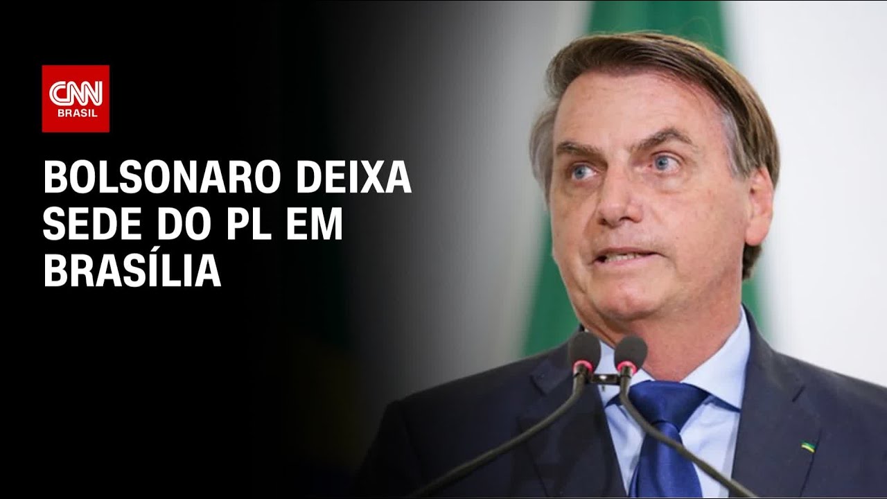 Bolsonaro deixa sede do PL em Brasília | CNN ARENA - YouTube