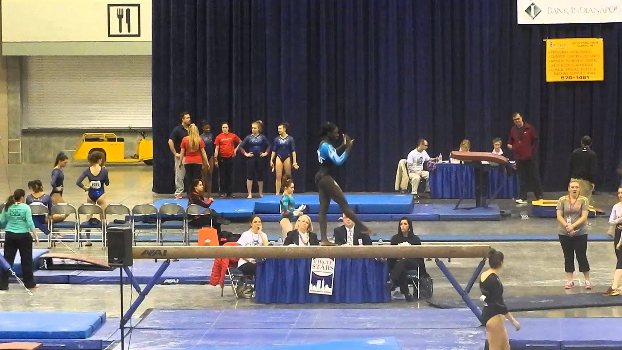 Lindsey Mathis 2015 Recruit - Beam - Circle of Stars 2014 - YouTube