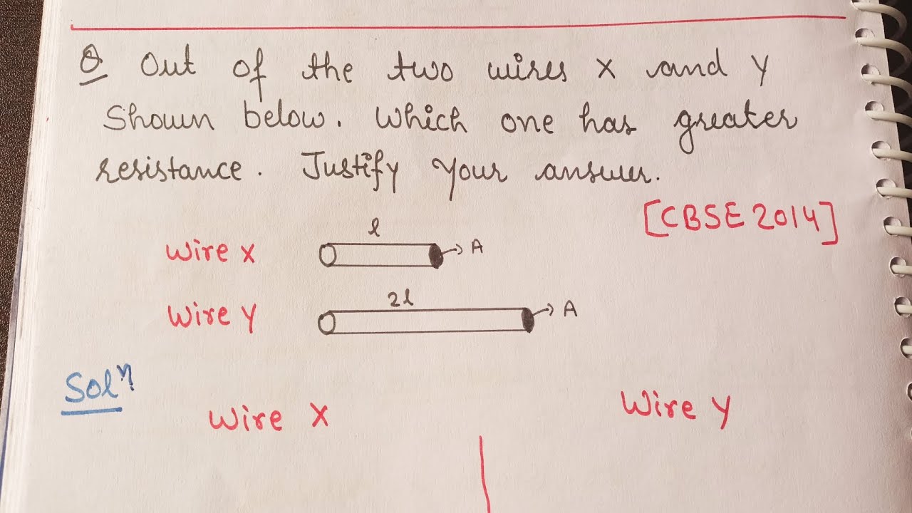previous year questions Class 10th on Electricity | Resistance # ...