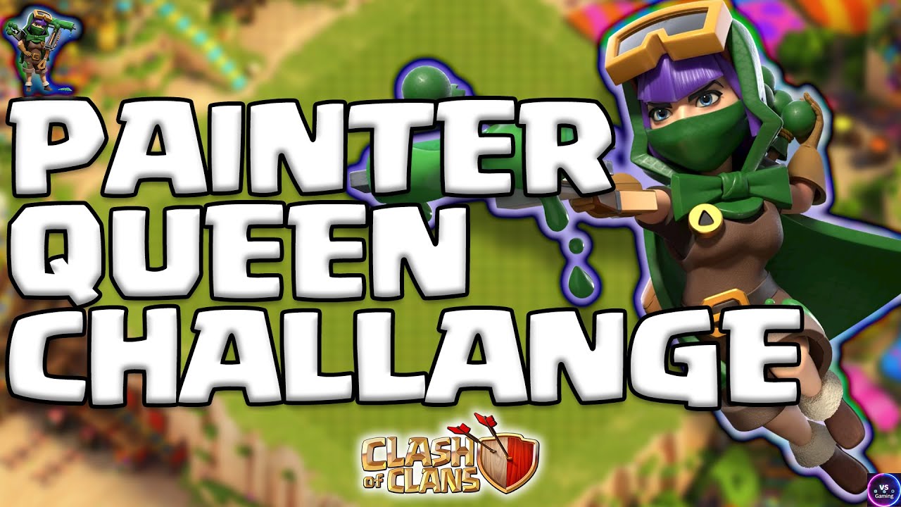 Painter Queen Challenge Coc | Easy 3 star | Clash of Clans - YouTube
