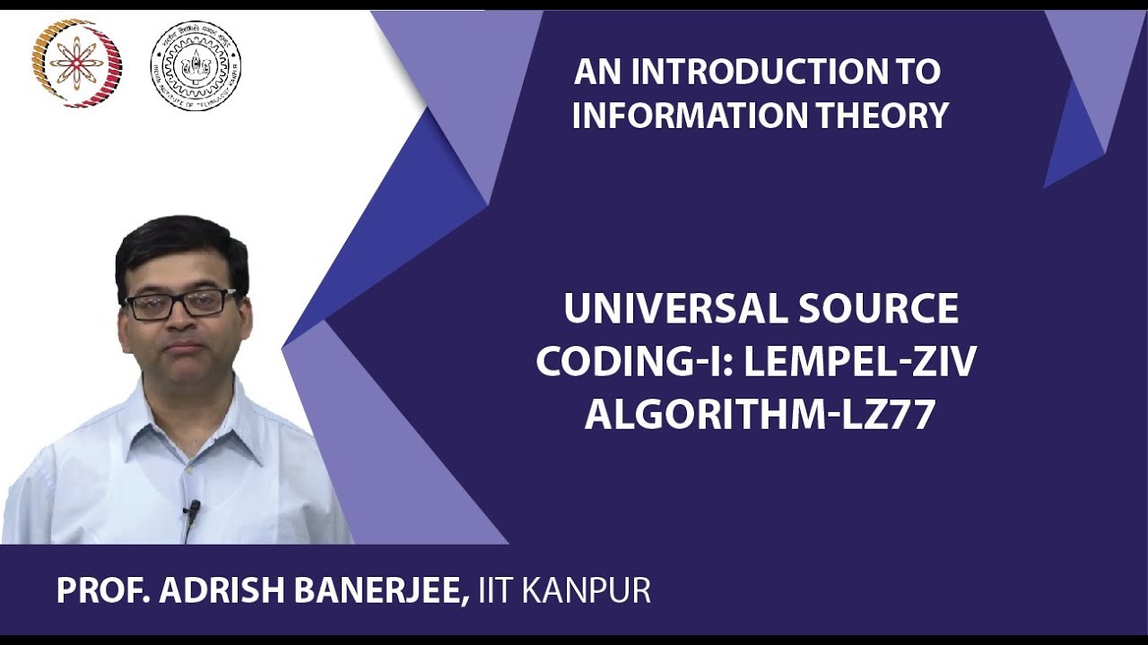 Universal Source Coding I Lempel Ziv Algorithm Lz77 Youtube
