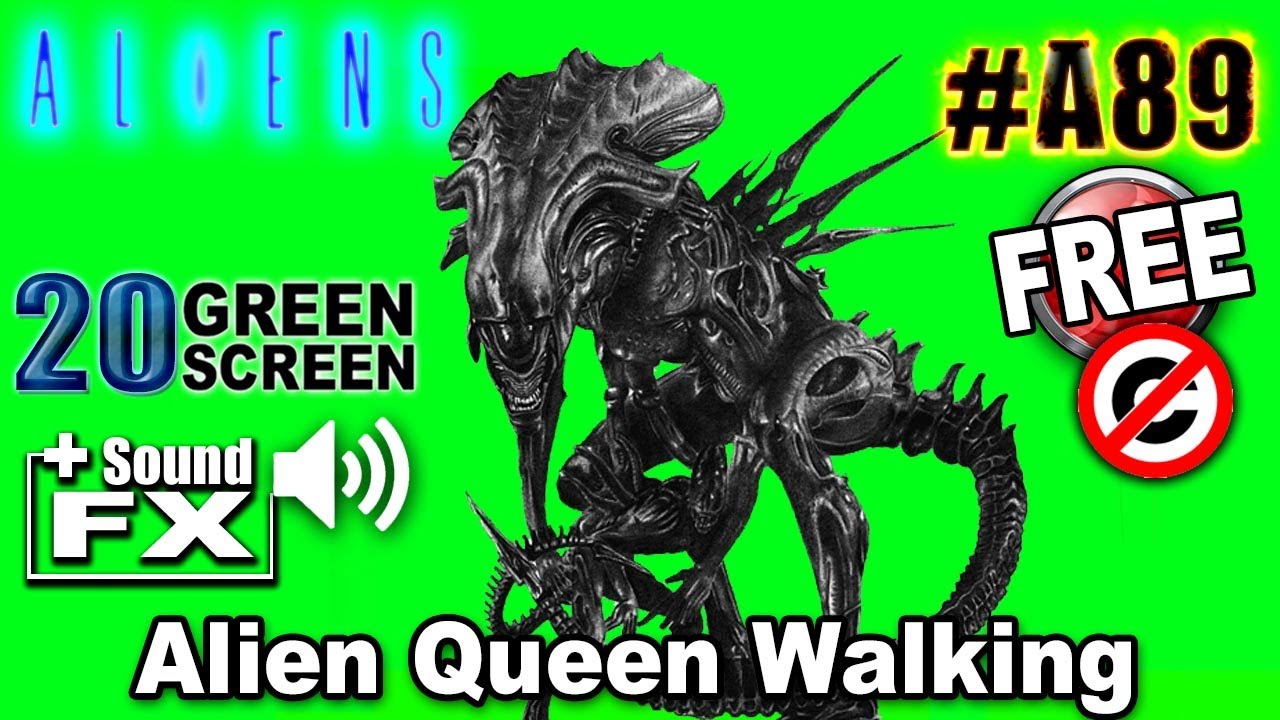 3d Alien Green Screen