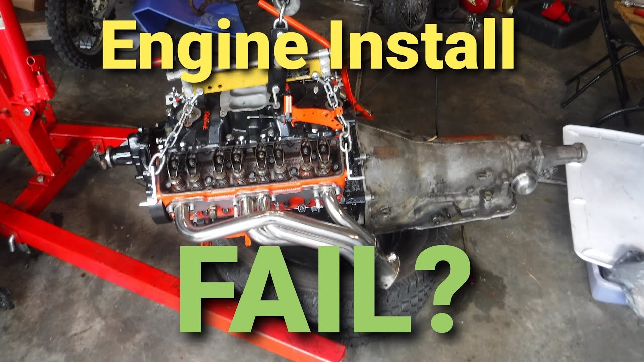 Installing a 350 Small Block Engine - YouTube