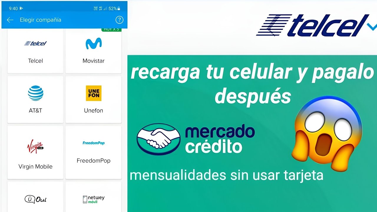 Cómo HACER RECARGAS desde tú celular con MERCADO CRÉDITO | mercado ...