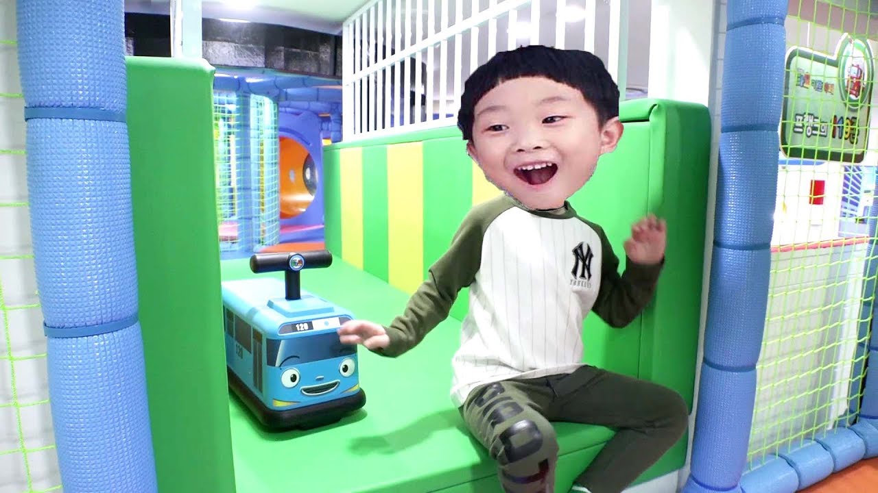 Tayo Indoor Playground Fun for Kids Cafe Baby Play Area Family Slides ...