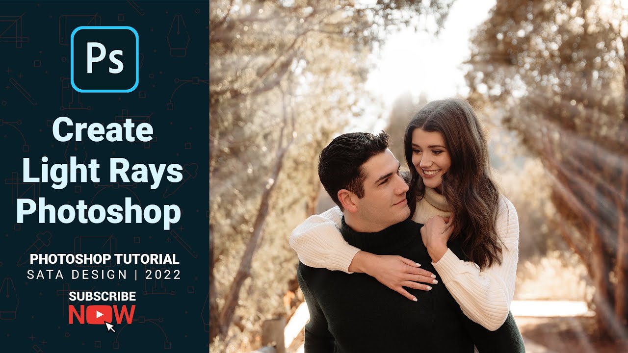 How to Create Light Rays in photoshop | Light ray overlay Brush - YouTube
