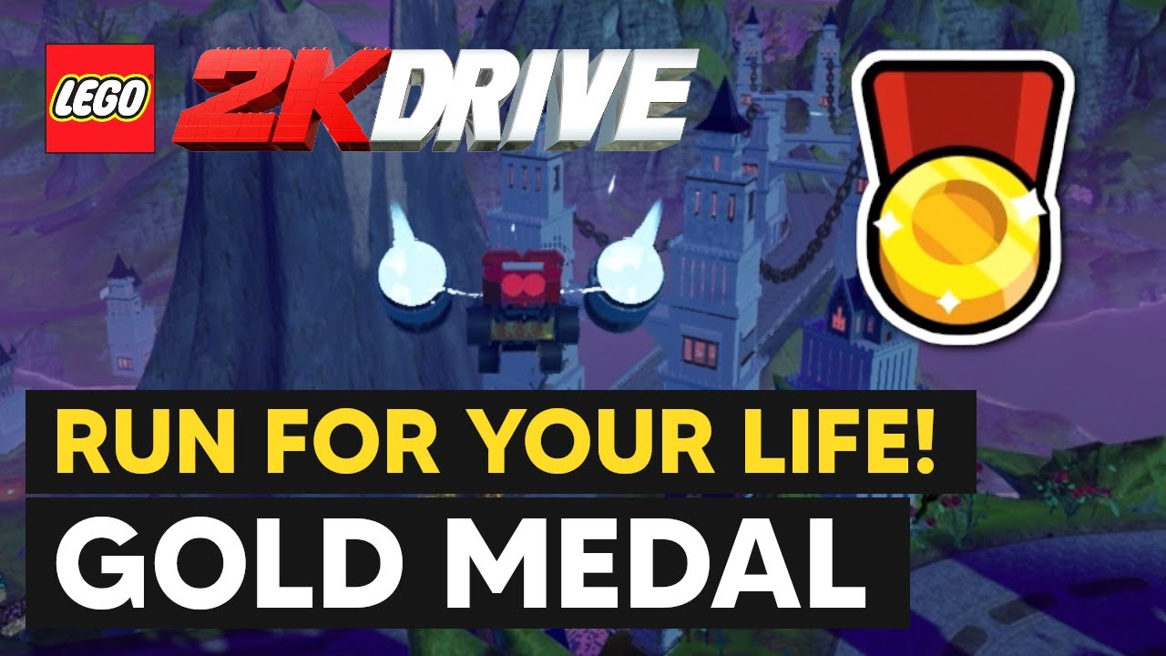 Run For Your Life! - GOLD Medal (On The Go Challenge) - LEGO 2K Drive ...