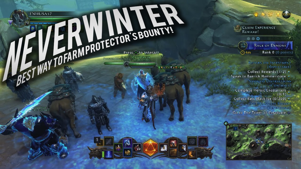 Neverwinter: Best way to Farm Protector's Bounty (Get your Throne in an ...