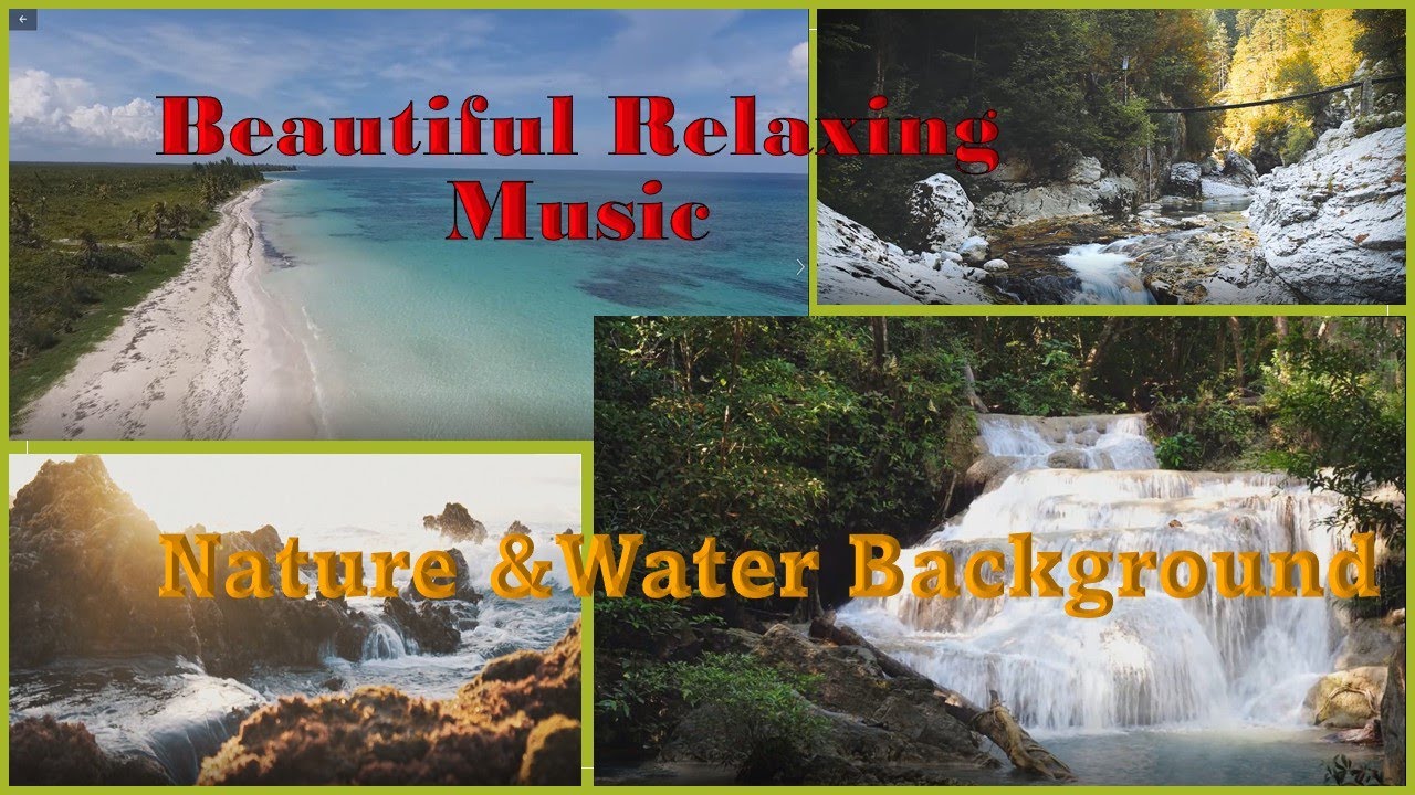 Beautiful Relaxing Music with Water Background - YouTube