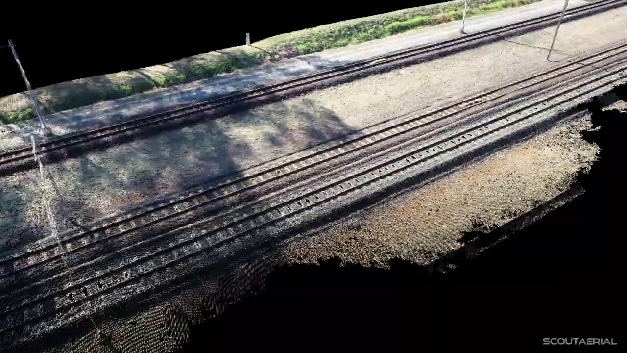 Point Cloud of a Rail Project - YouTube