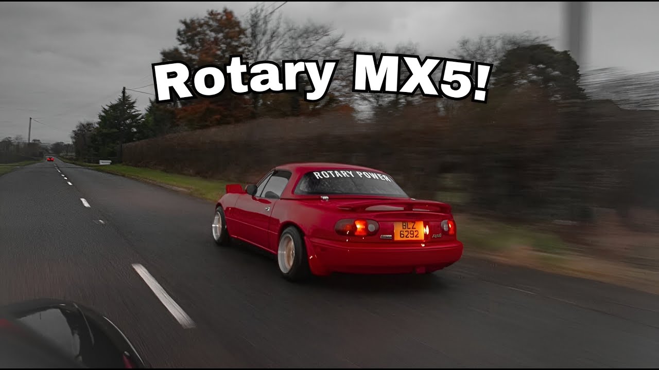 Taking the Rotary Powered MX5/Miata out for a spin - YouTube