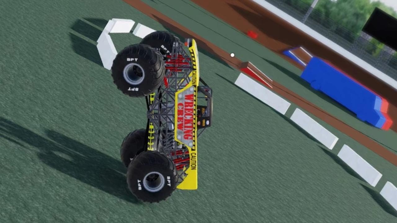 Roblox Wrecking Crew Charlotte DIRT TRACK Freestyle MONSTER TRUCKS ...