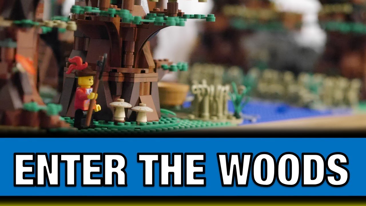 Lego Castle MOC Huge Forestmen Diorama! Dark Woods, River Smuggling ...