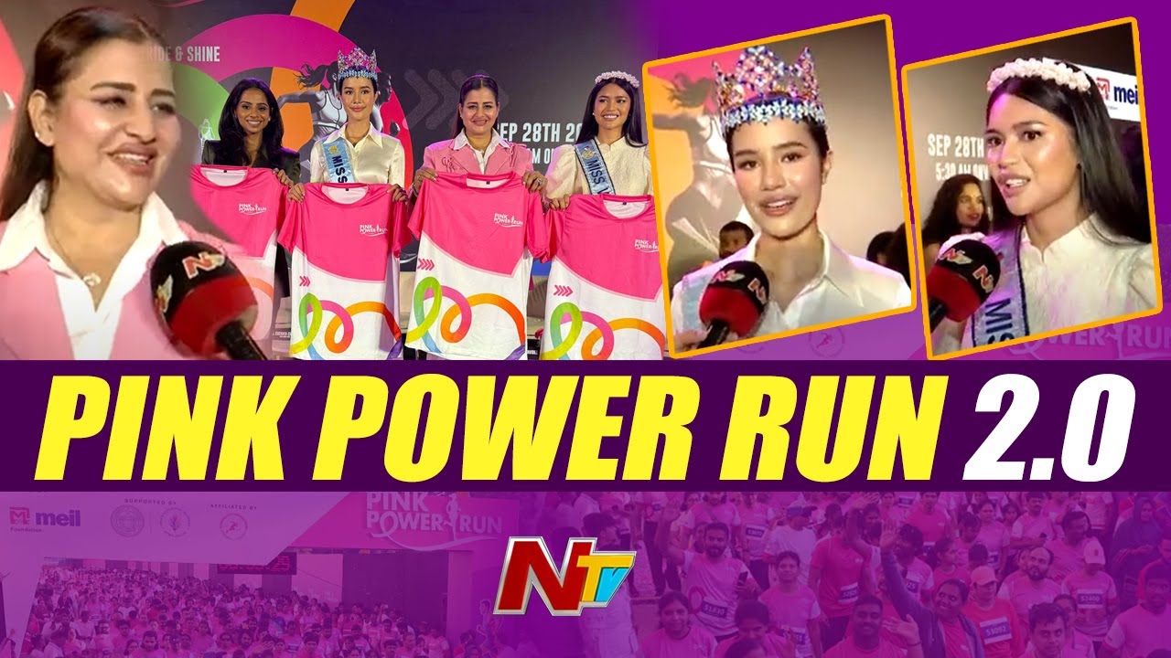 Pink Power Run 2.0 | Miss World Opal Suchata With Sudha Reddy for ...