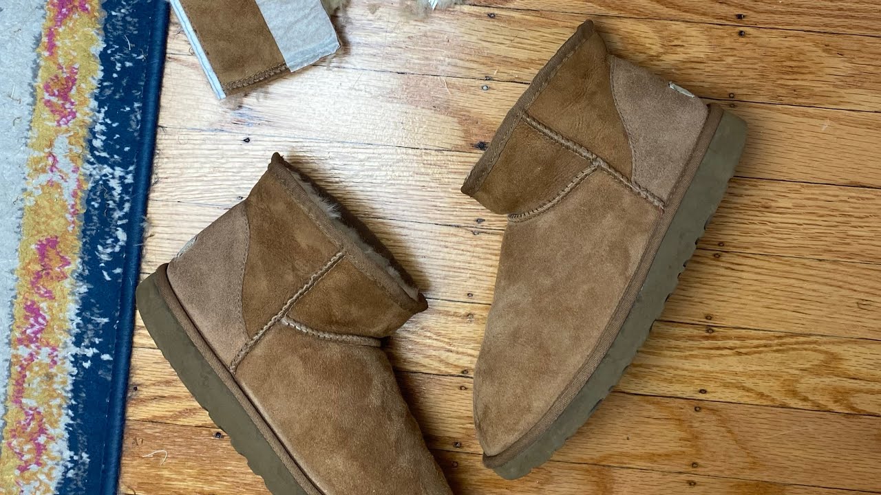 Turning old Ugg’s into Ugg minis - YouTube