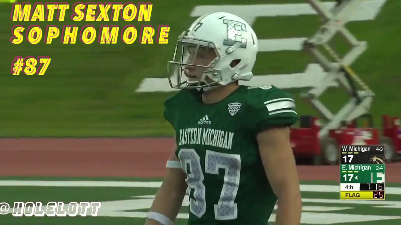 Matt Sexton || Eastern Michigan WR #87 - YouTube