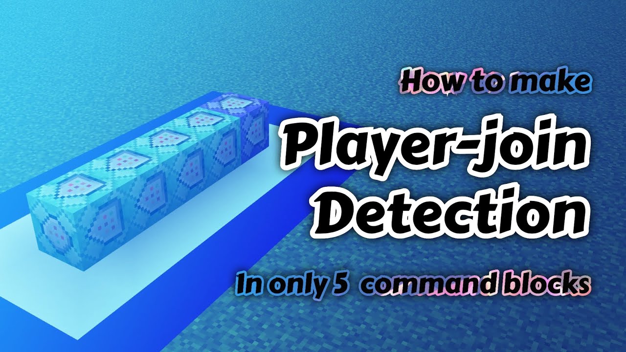 How To Make Player join Detection No Mods Addons Tutorial Minecraft YouTube How To Make Player join Detection No Mods Addons Tutorial Minecraft YouTube