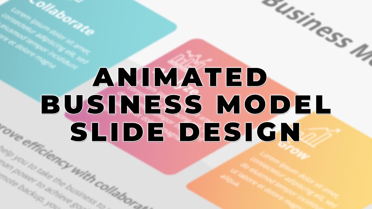 Animated business model slide design in PowerPoint | The Office Guys ...