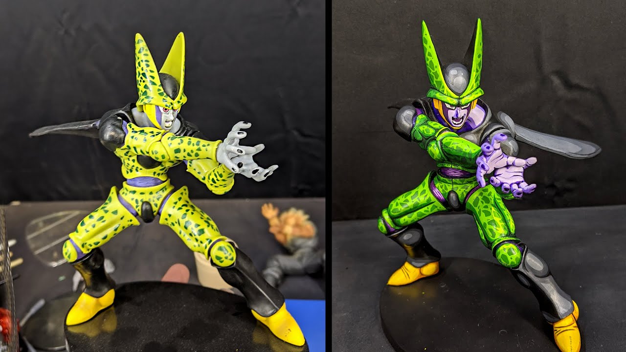 CUSTOM PAINTING Cell Final Form Kamehameha | Timelapse - Dragon Ball Z ...