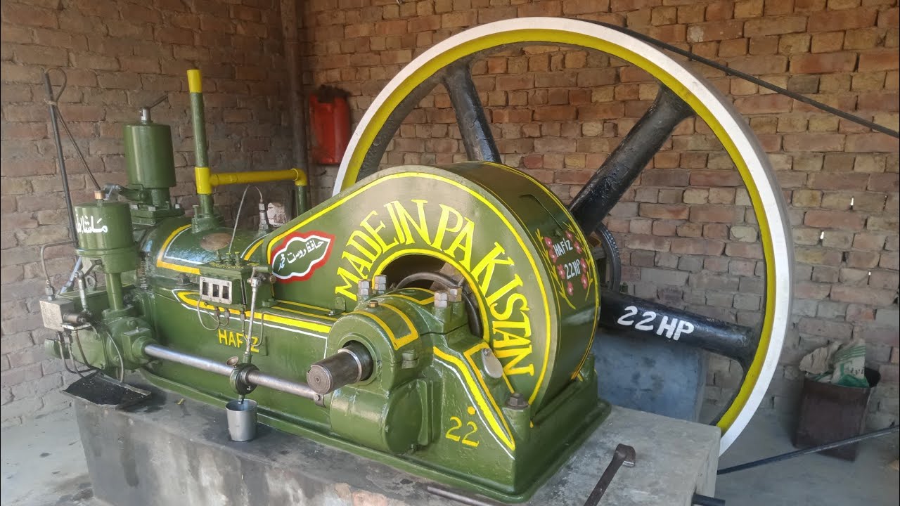 Dasi old black kala diesel engine 22hp Amazing old ruston engine ...