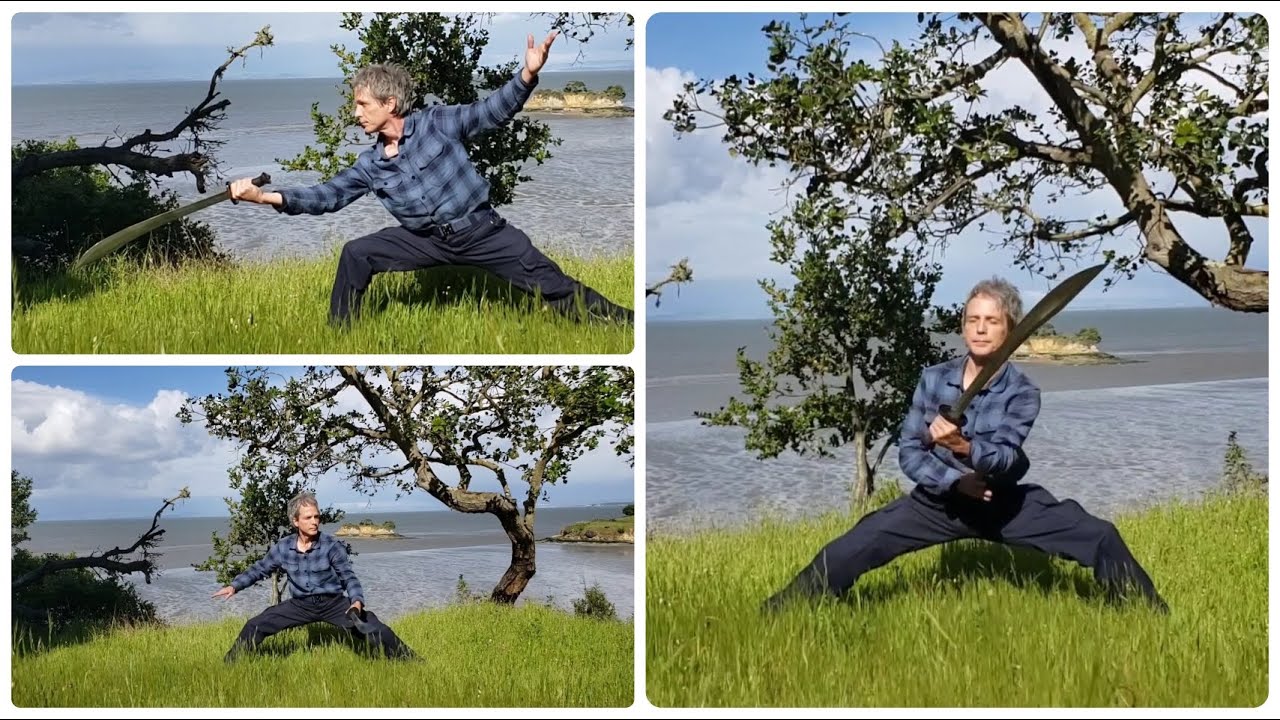 A few moments of zhan zhuang - embodied standing meditation - postures ...