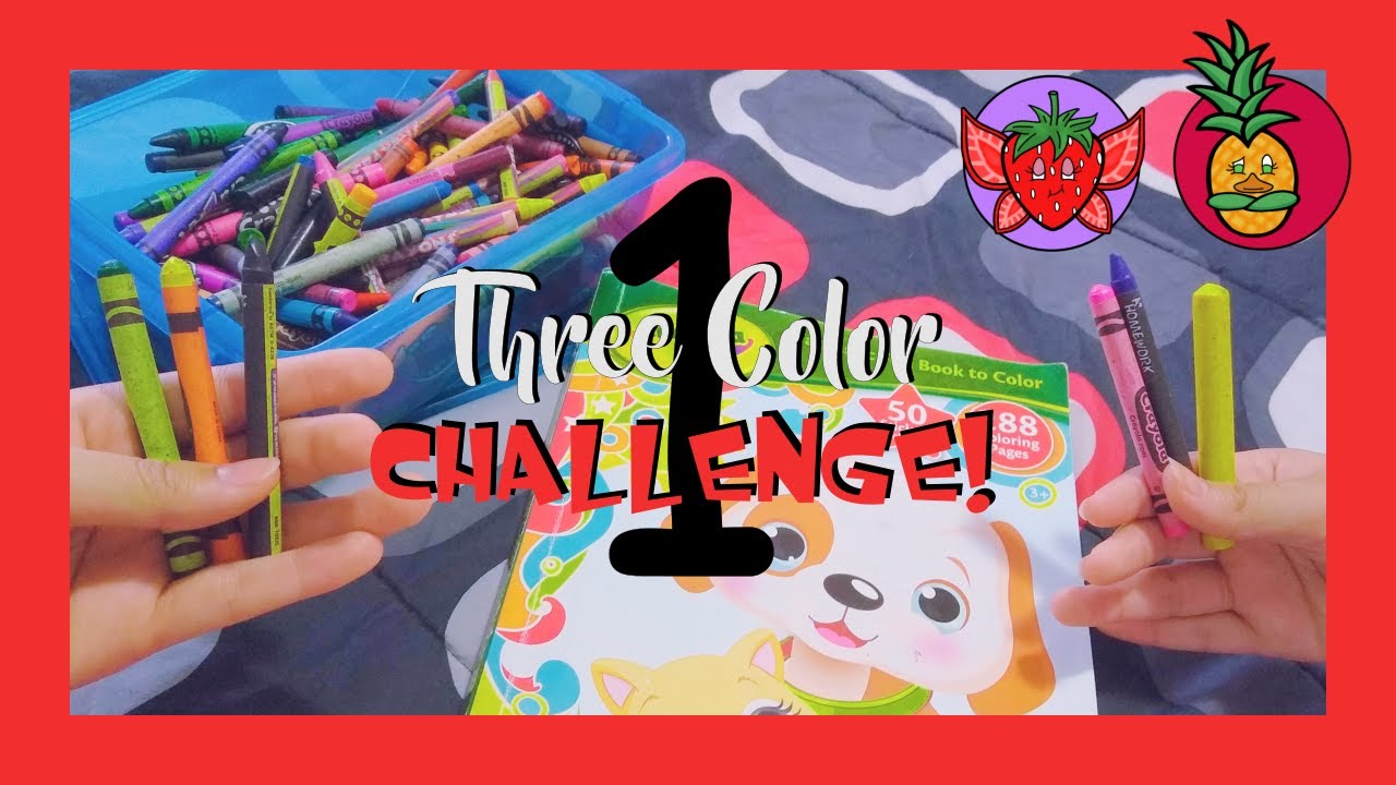 Crayons || Three Color Challenge { 1 } - YouTube