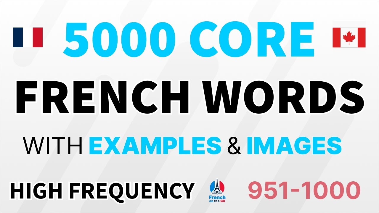 Learn 50 Essential French Words Daily | Master 5000 High-Frequency ...