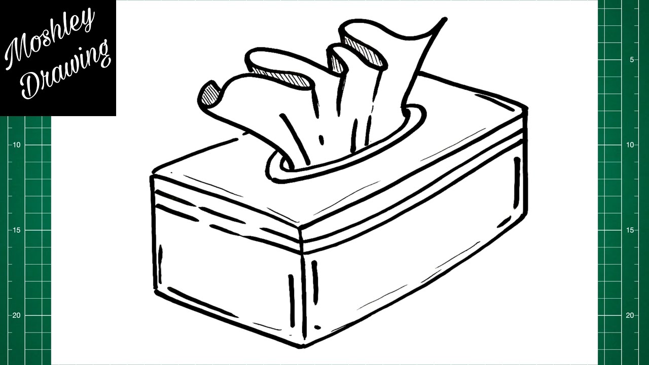 How to Draw a Tissue Box - YouTube