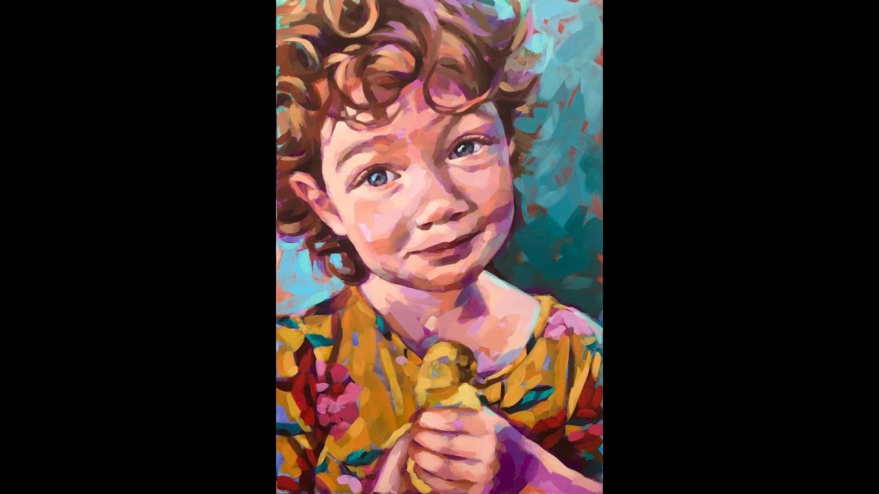 Part 1 - Callie's Portrait Painting Demo - YouTube