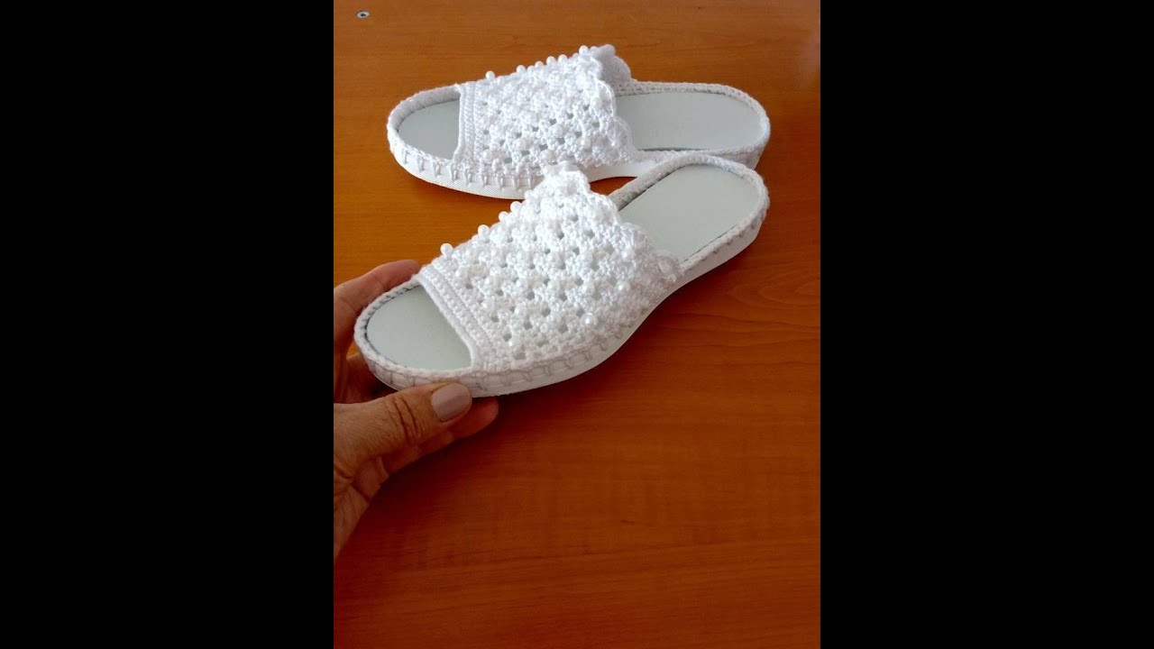 Papuci crosetati - YouTube