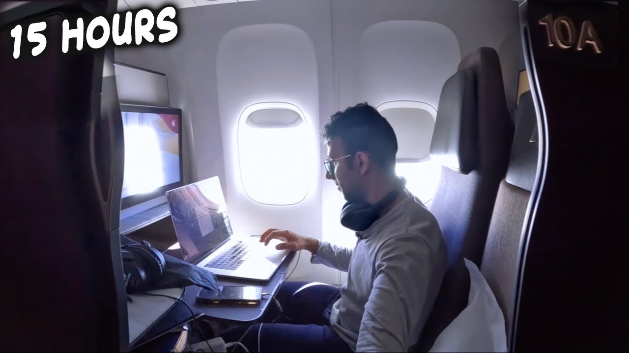 15 hours in World's Best Business Class Flight ️ - YouTube