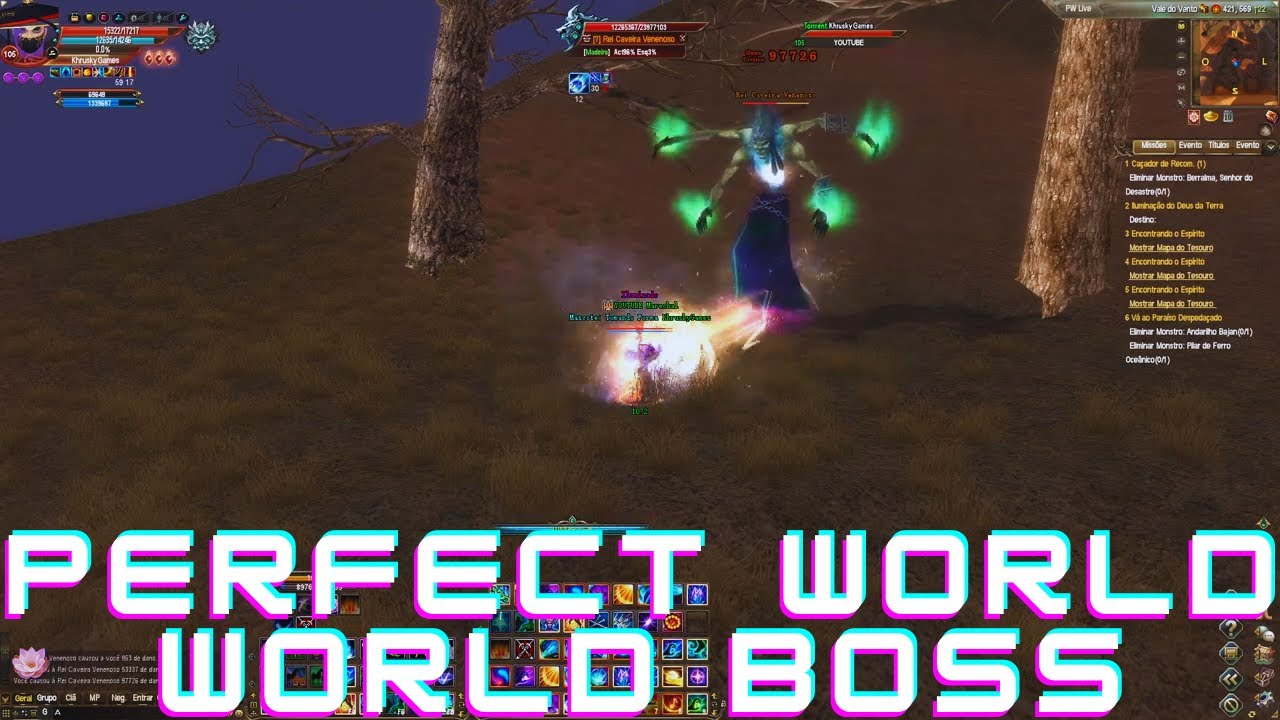 Perfect World - PC - Gameplay - World Boss Ossein Lord: Venom - Rei ...