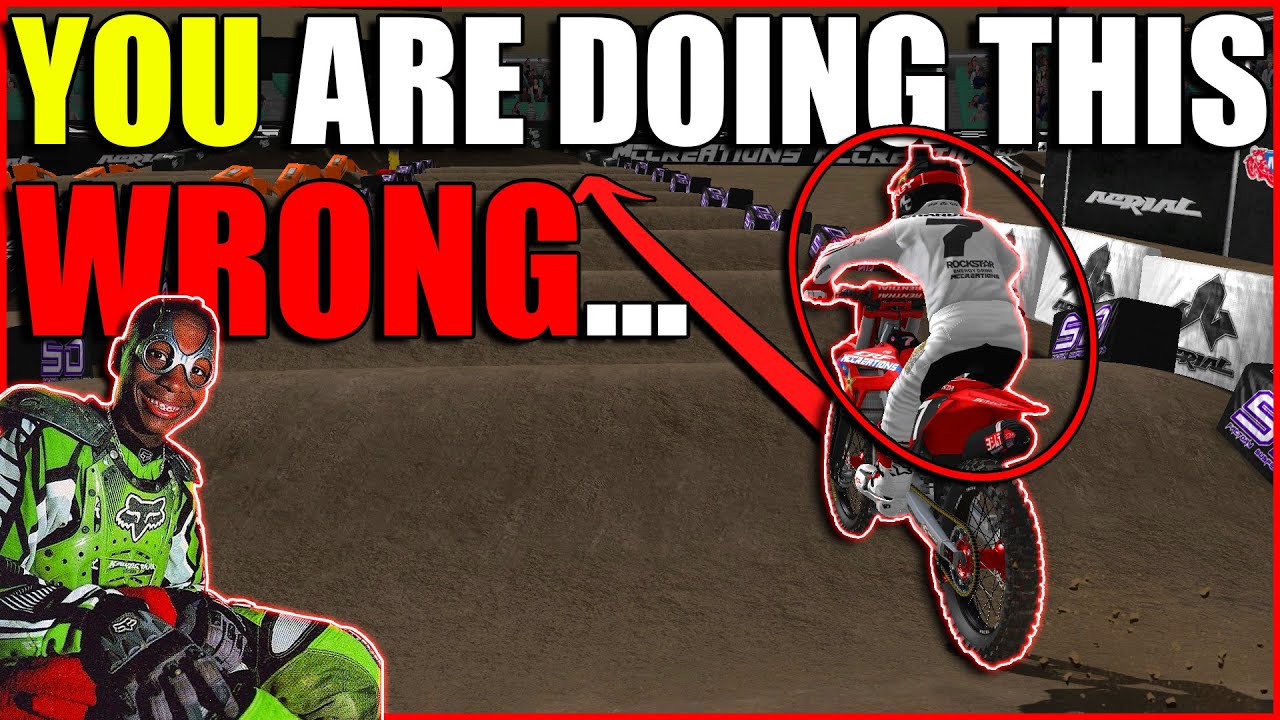 Why You Need to try this TRICK through the WHOOPS in Mx Bikes... - YouTube
