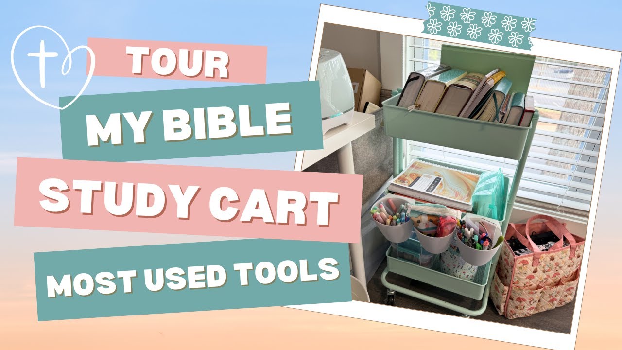 Tour of my Bible Study Cart | My Commonly Used Bible Study Tools - YouTube