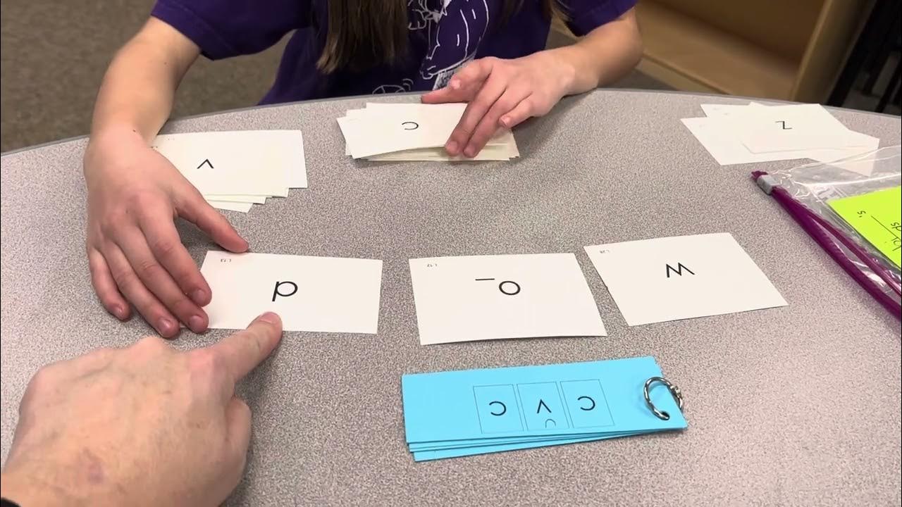 UFLI - sound cards, building & reading nonsense words - YouTube