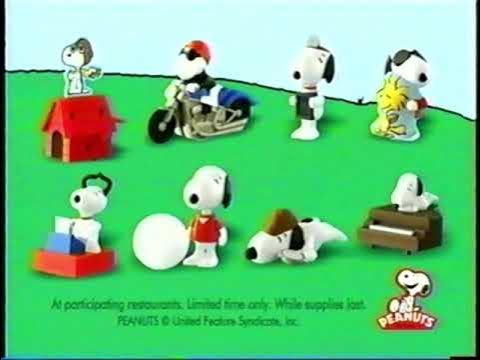 Burger King (2008): Peanuts Snoopy Toys! - YouTube