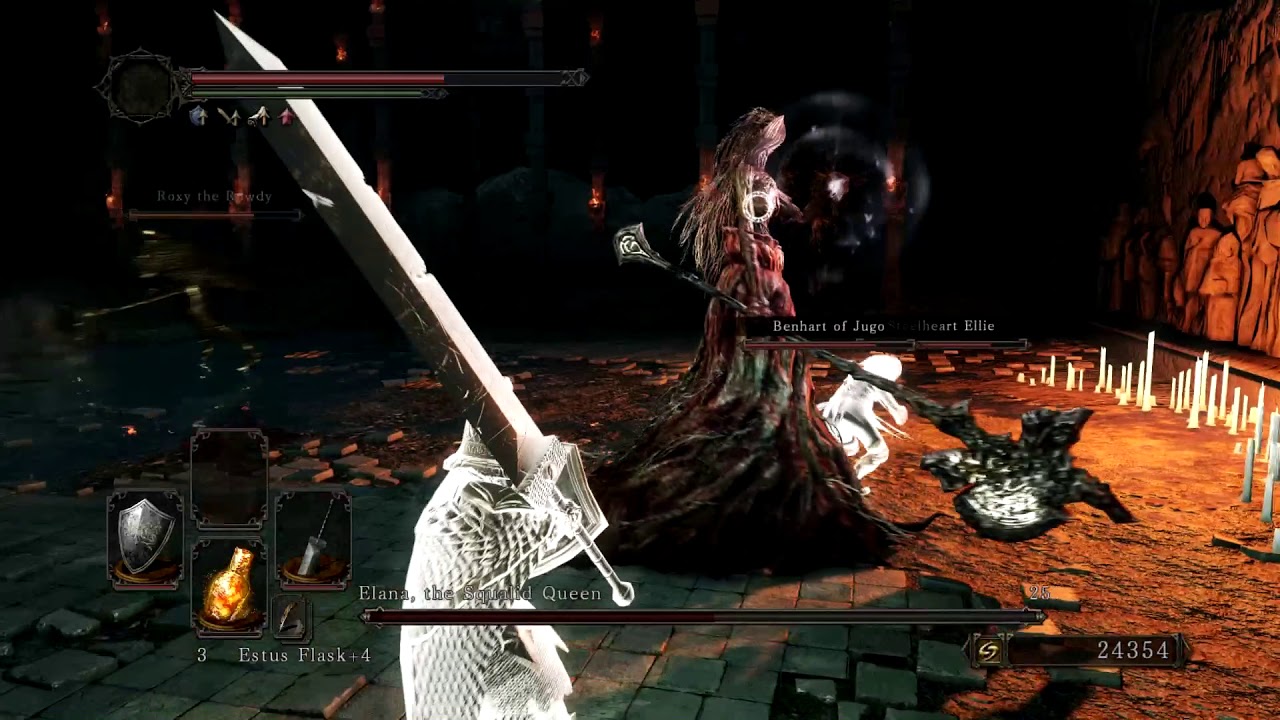 Elana the Squalid Queen coop boss fight - YouTube