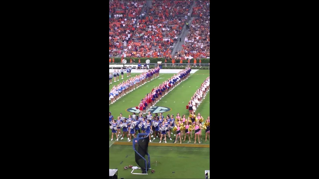 Vestavia Pizitz Middle School Cheerleaders, Sept 6, 2014 - YouTube