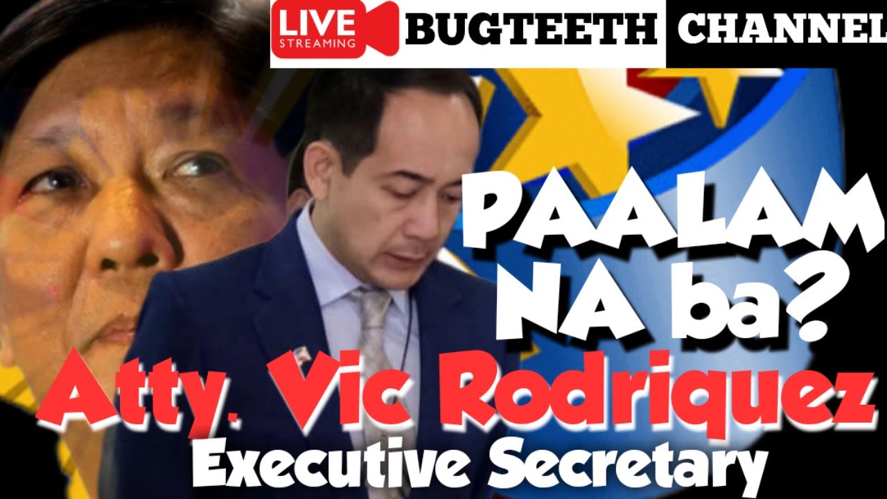 ATTY. VIC RODRIGUEZ is OUT - YouTube
