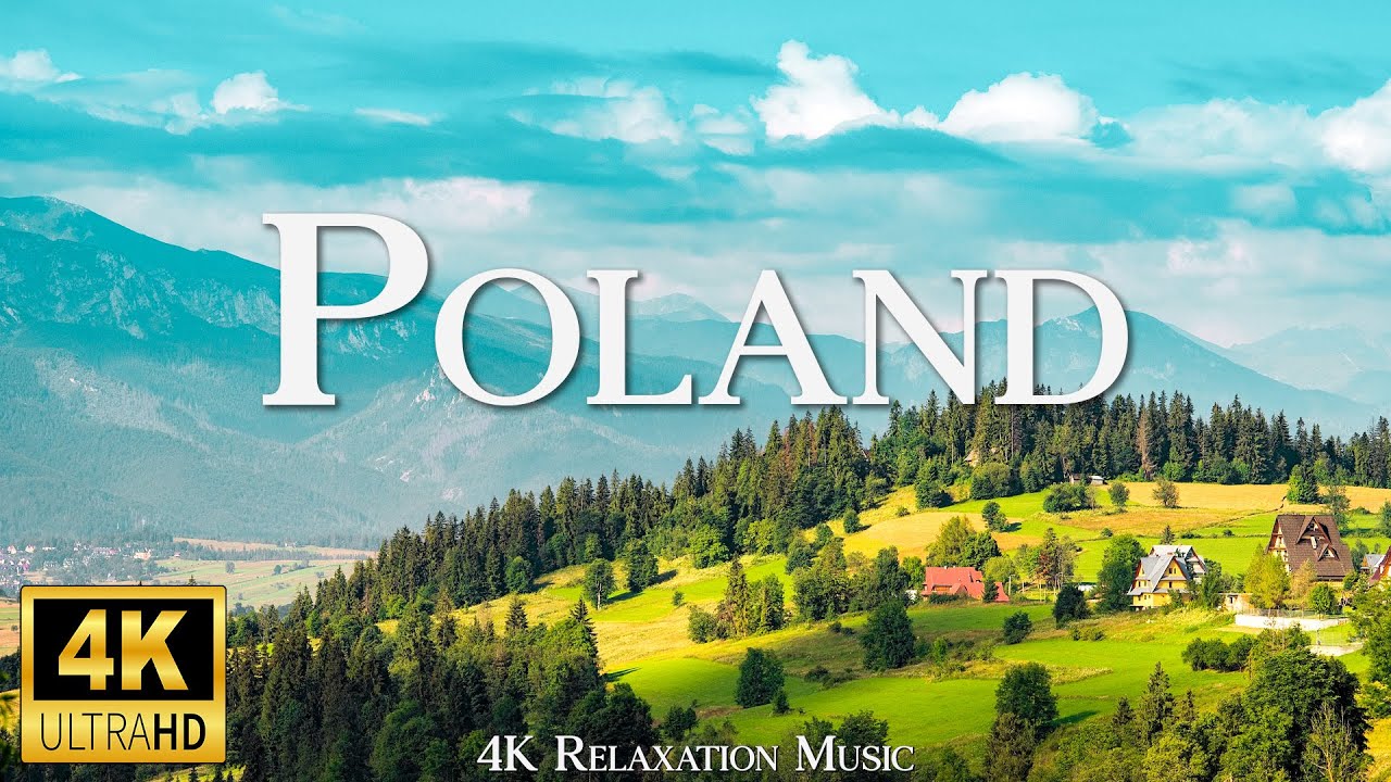 FLYING OVER POLAND (4K UHD) - Scenic Relaxation Film With Calming Music ...